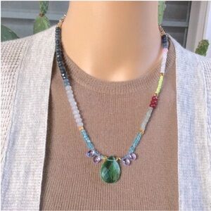 Hand Crafted | Jewelry | New Sundance Charm Gemstone Necklace | Poshmark